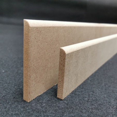 Plinthe en médium naturel fabrication FRANCAISE plinthes arrondies