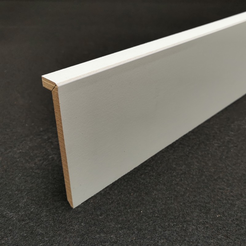 Surplinthe bois - Plinthe à recouvrement prépeinte blanche ...